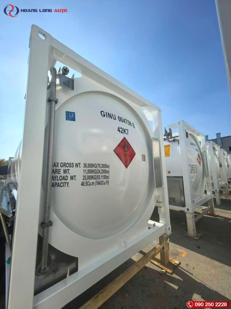 LNG ISO Tank 40ft VIN 2025 – Giải Pháp Vận Chuyển LNG Tiêu Chuẩn ASME